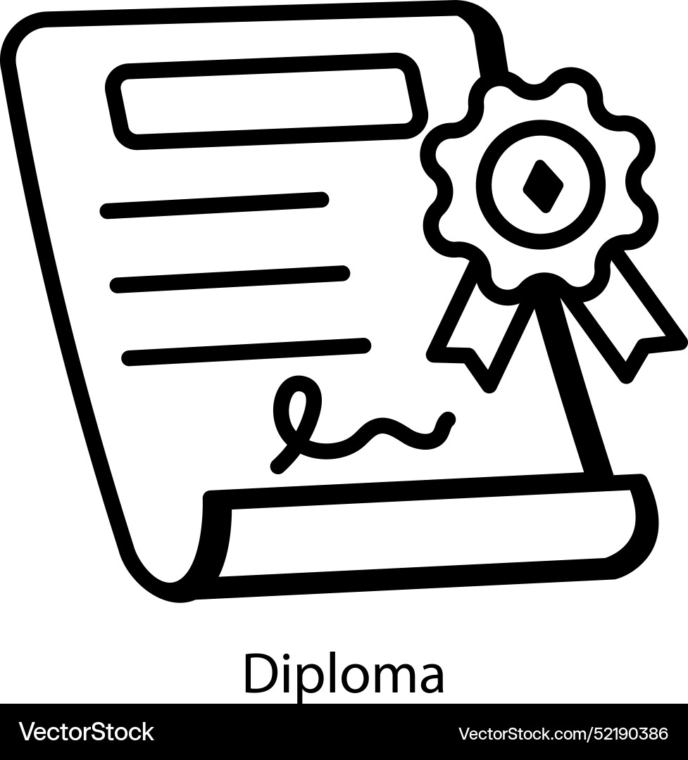 Diploma Royalty Free Vector Image - VectorStock