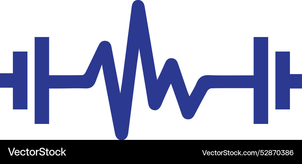 Heart bit logo design template Royalty Free Vector Image