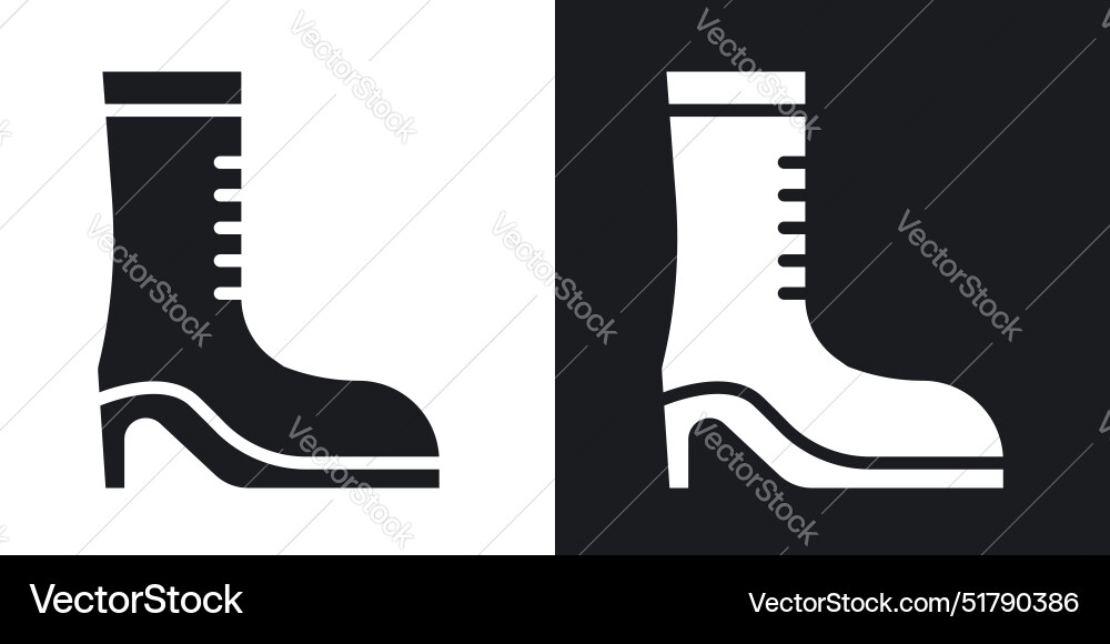 Heeled boot icon Royalty Free Vector Image - VectorStock