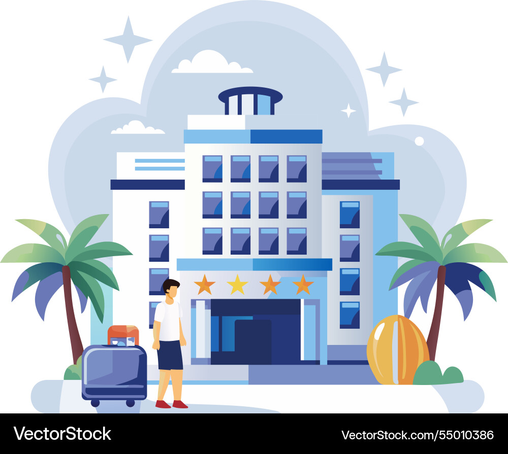Hotel Royalty Free Vector Image - VectorStock