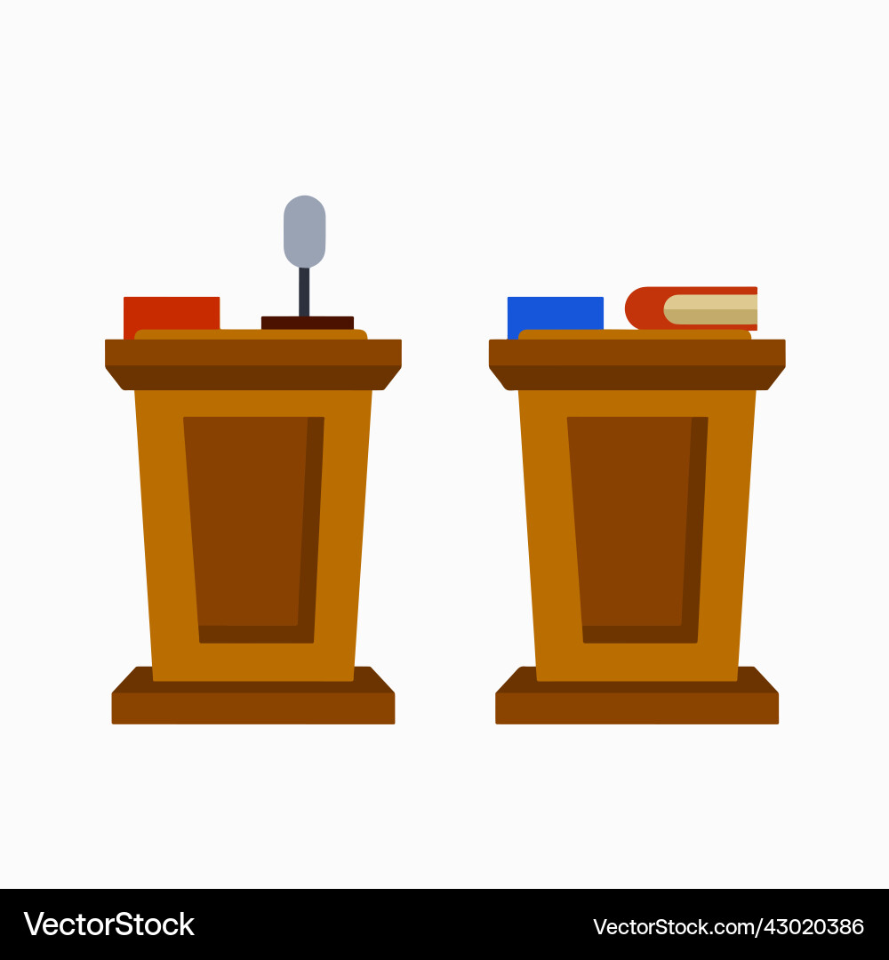 Platform for political debates and discussions Vector Image