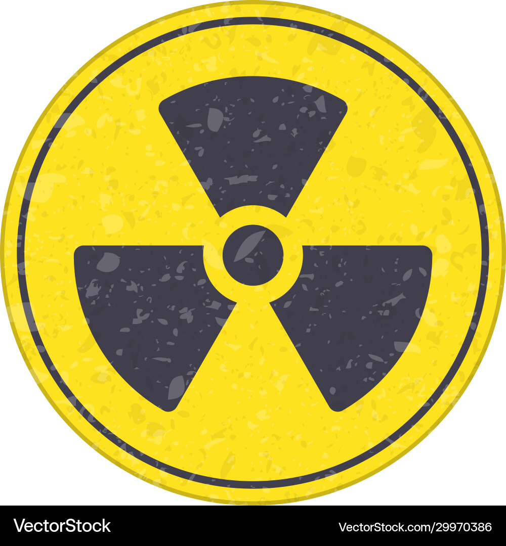 Radiation sign Royalty Free Vector Image - VectorStock