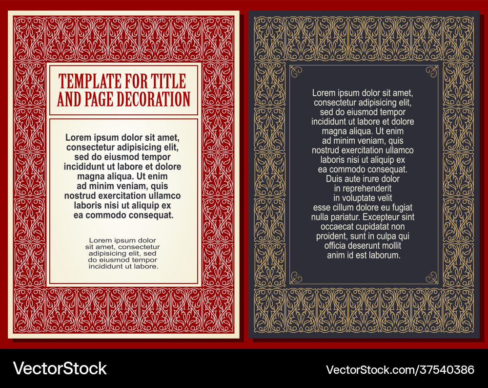 Template flyer invitations or greeting cards Vector Image