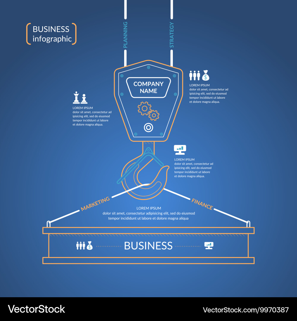Business infographics Royalty Free Vector Image