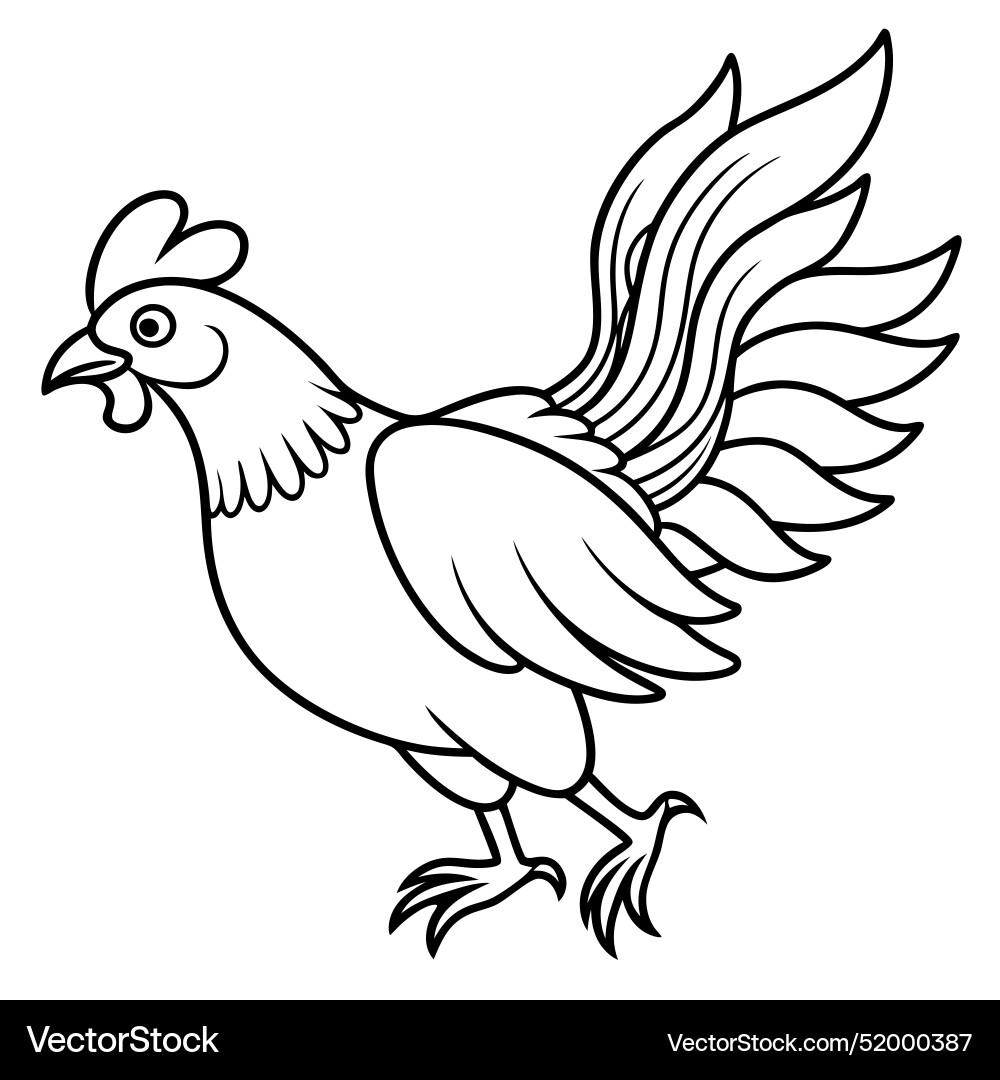 Chicken flies icon Royalty Free Vector Image - VectorStock