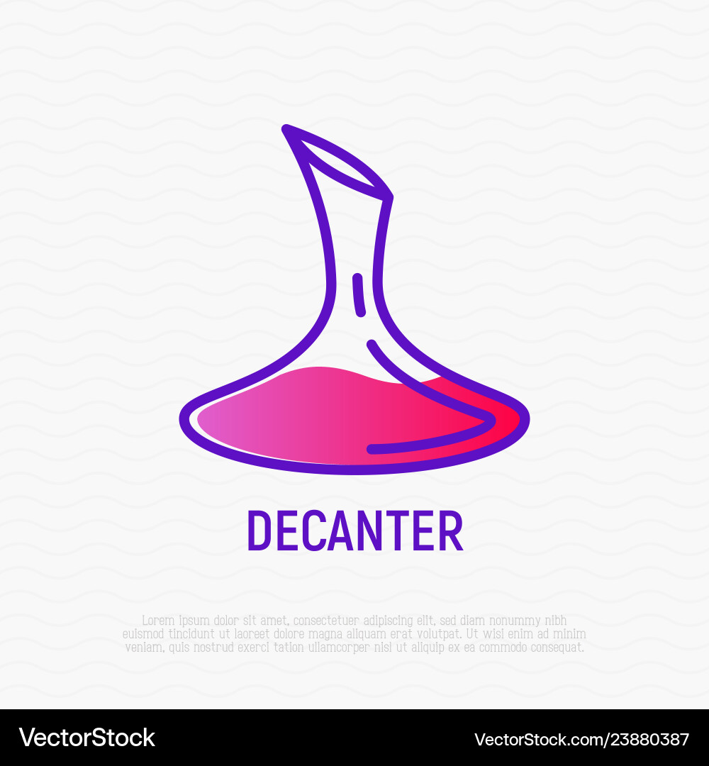 Elegant Decanter Icon Royalty Free Vector Image