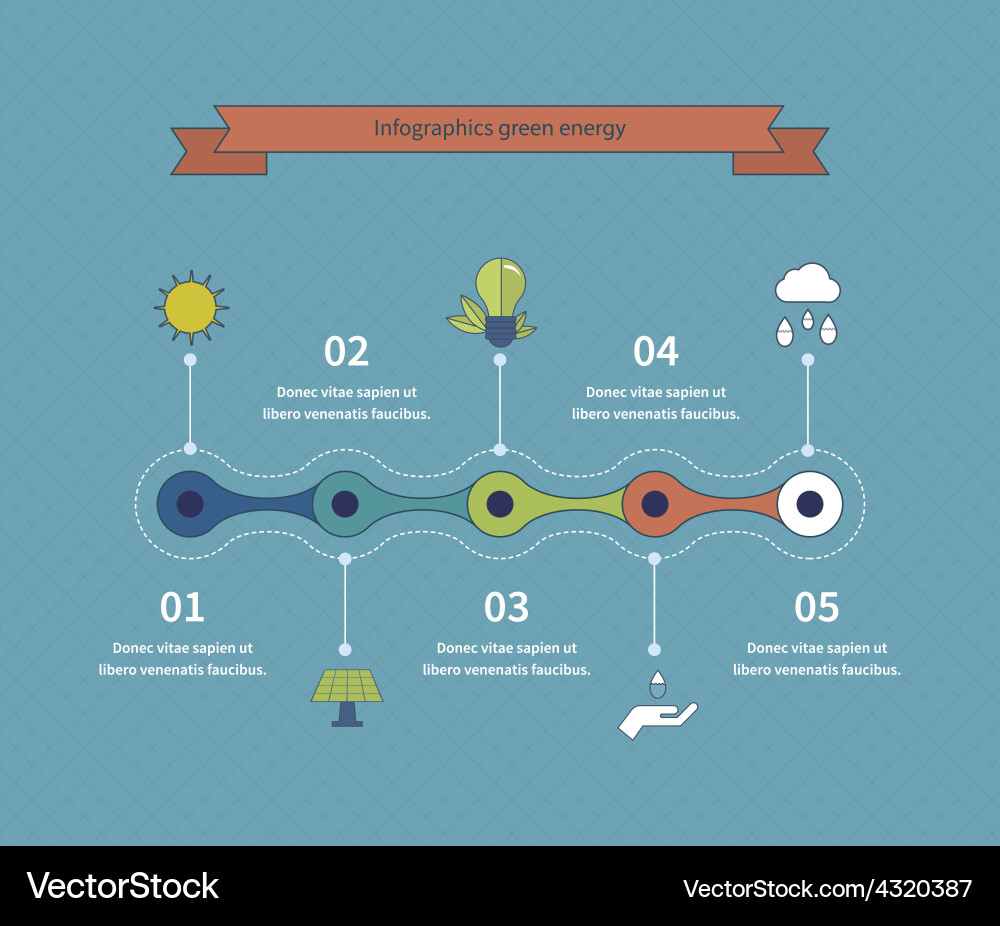 Flat Design Concept With Icons Royalty Free Vector Image