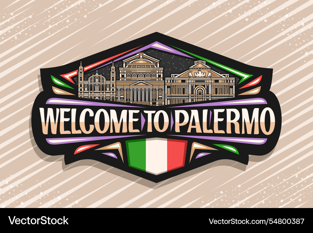 Logo for palermo Royalty Free Vector Image - VectorStock