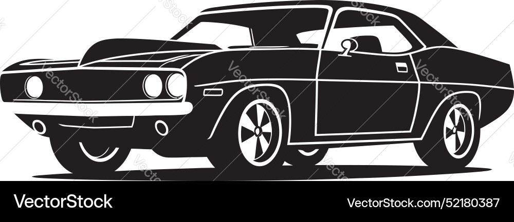 Power and performance muscular american logo Vector Image