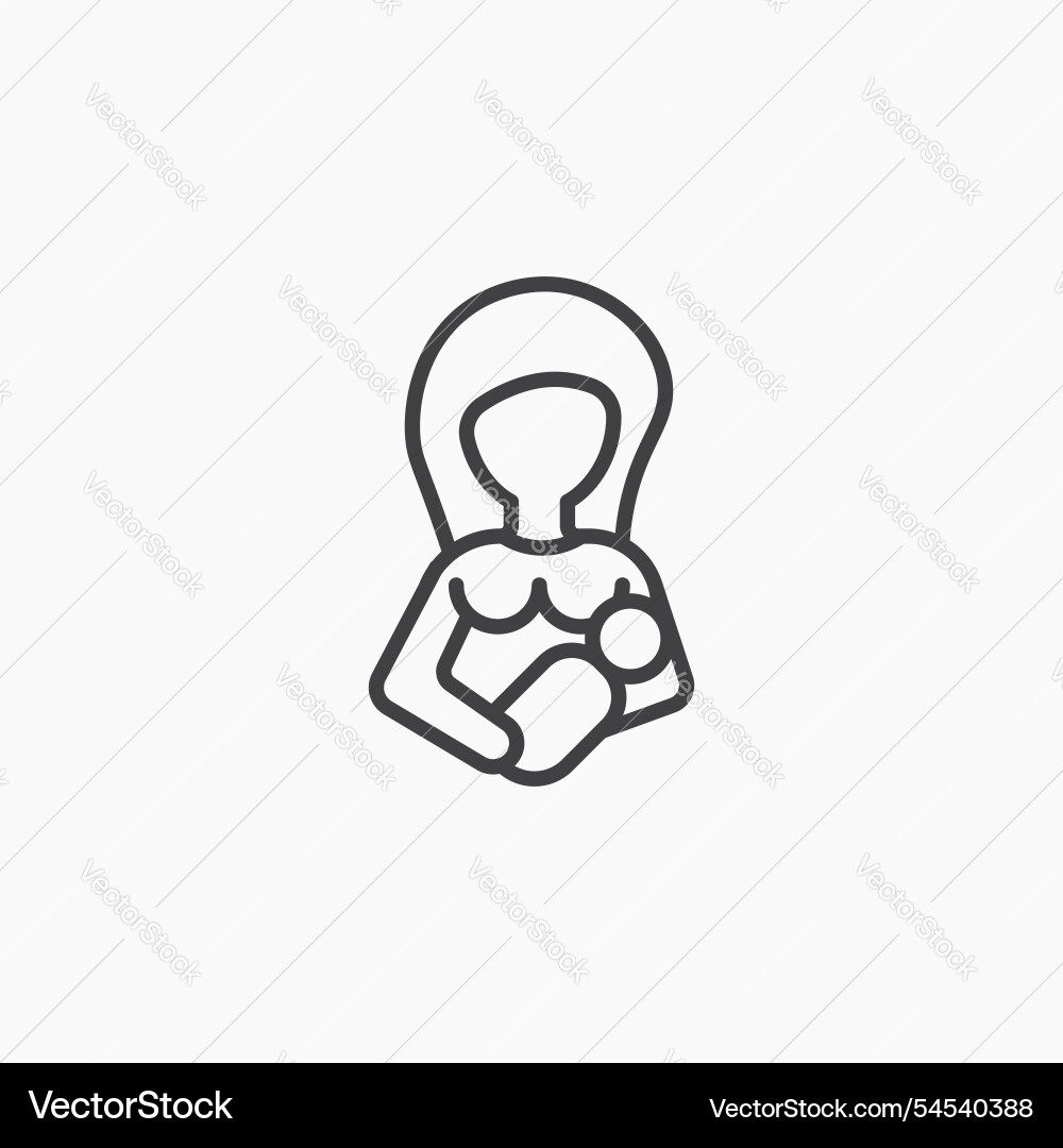 Breastfeeding icon Royalty Free Vector Image - VectorStock
