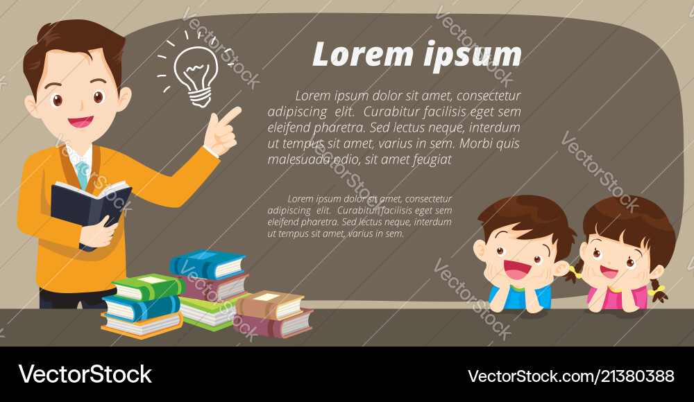 Education banner background Royalty Free Vector Image