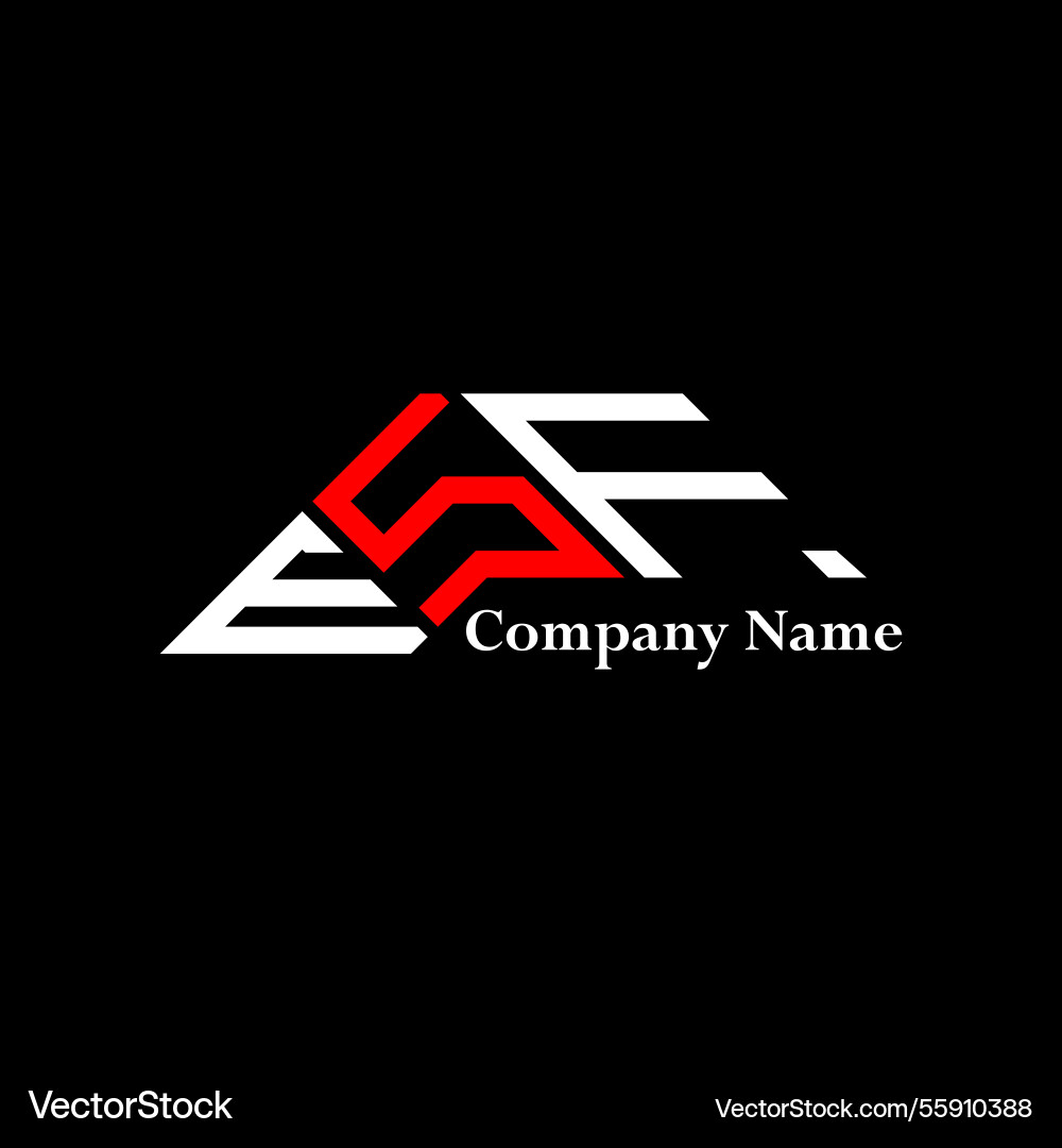 Esf logo design simple and modern Royalty Free Vector Image