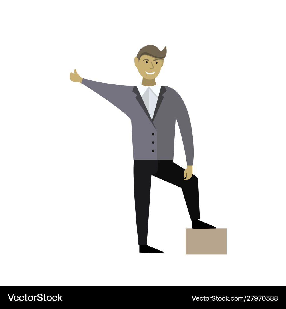 Happy european Royalty Free Vector Image - VectorStock