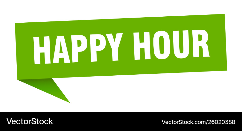 Happy hour Royalty Free Vector Image - VectorStock