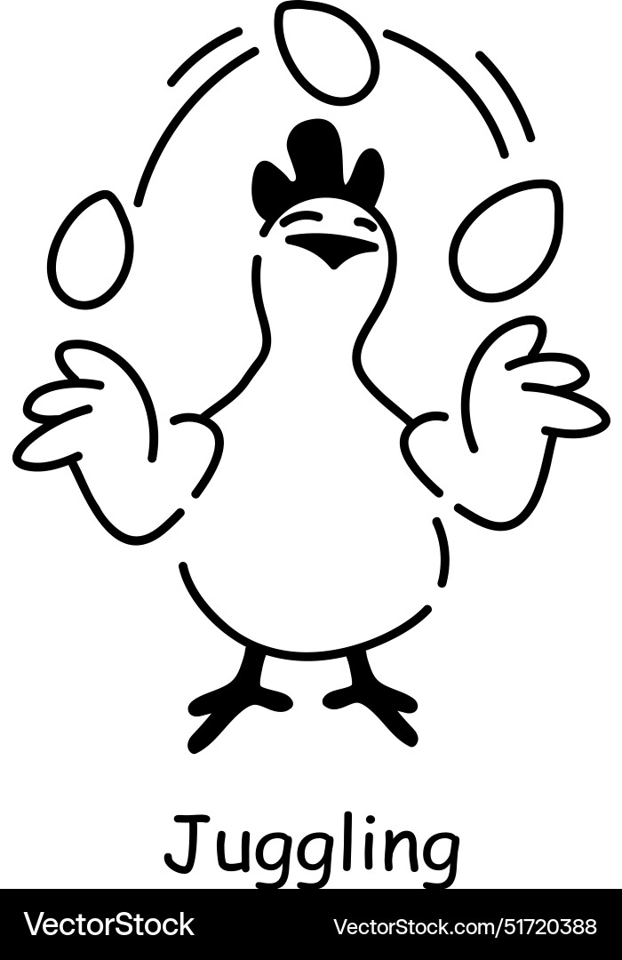 Juggling Royalty Free Vector Image - VectorStock