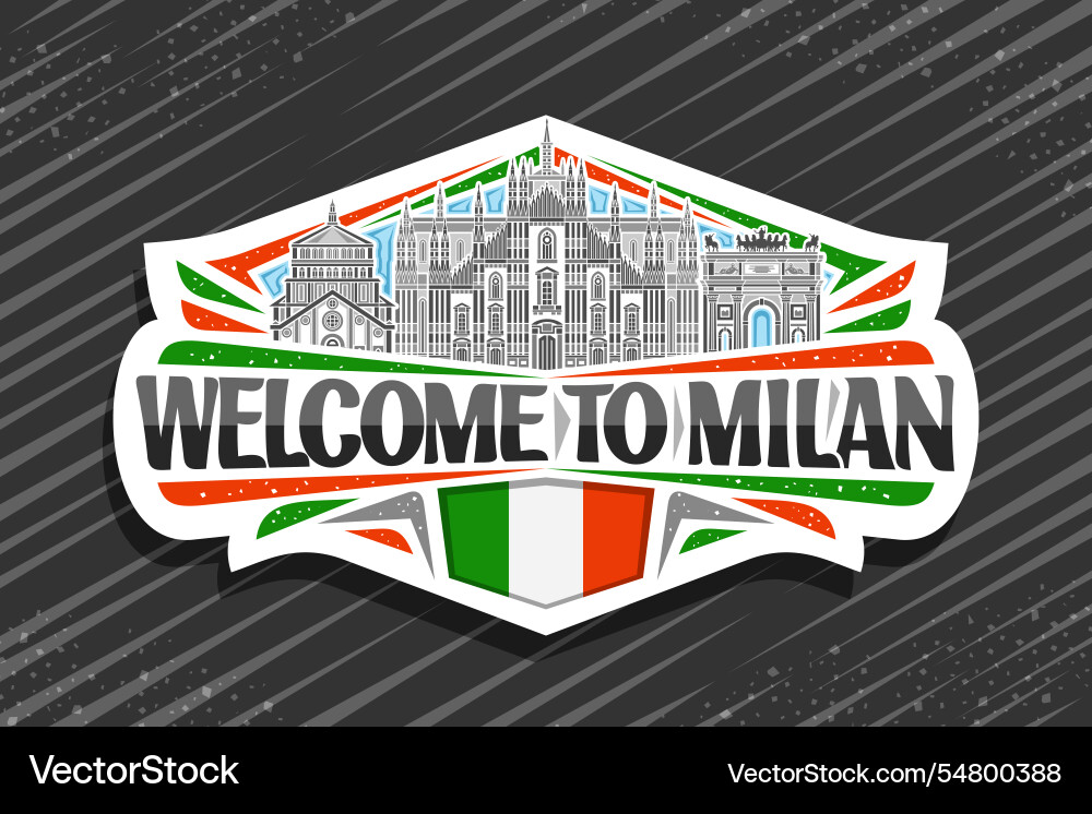 Logo for milan Royalty Free Vector Image - VectorStock