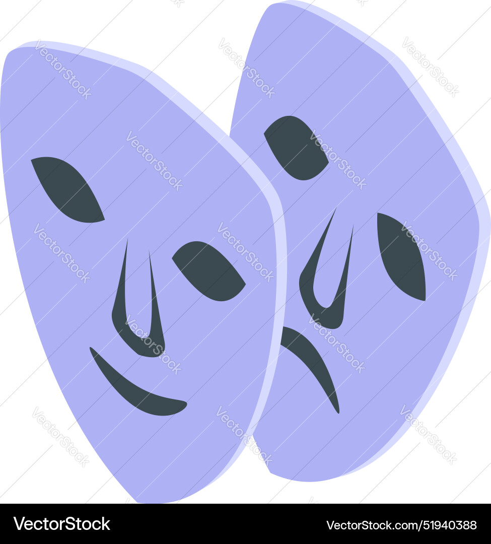 Theater acting performance showing comedy Vector Image