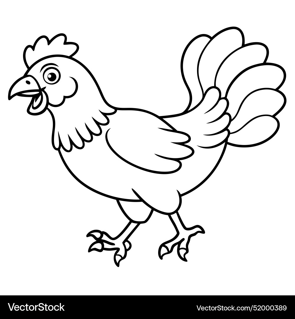 Chicken jumps icon Royalty Free Vector Image - VectorStock