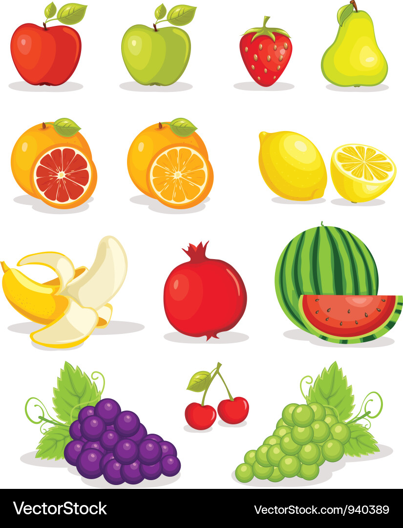 Fruits Royalty Free Vector Image - VectorStock