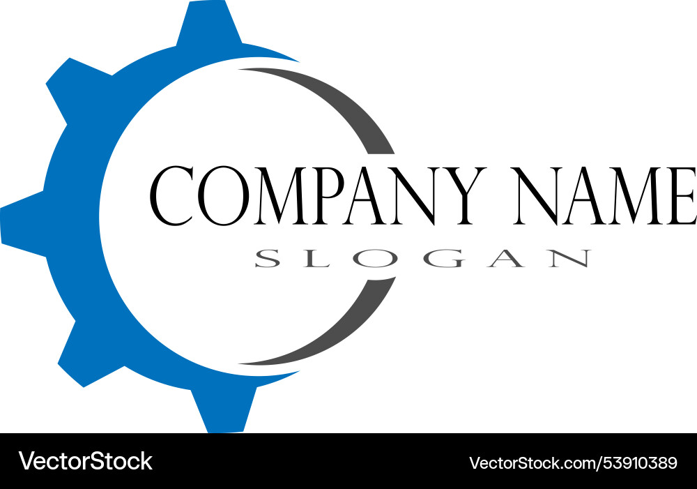 Gear logo template icon Royalty Free Vector Image