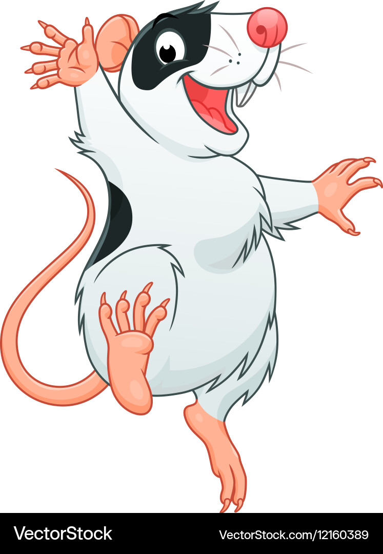 Happy rat pet Royalty Free Vector Image - VectorStock