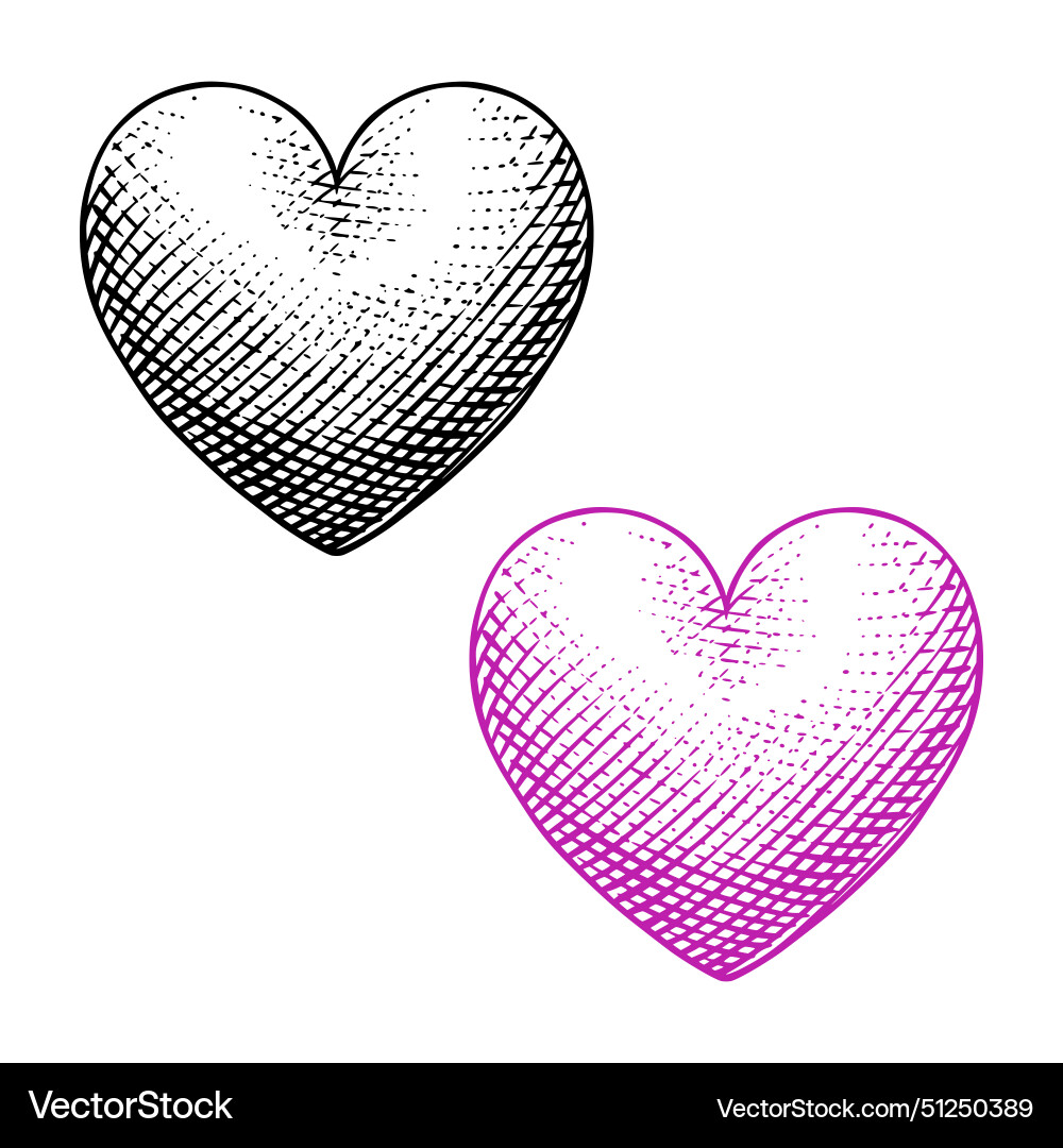 Heart vintage Royalty Free Vector Image - VectorStock
