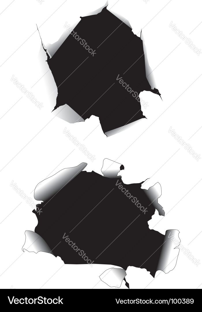 Paper holes Royalty Free Vector Image - VectorStock