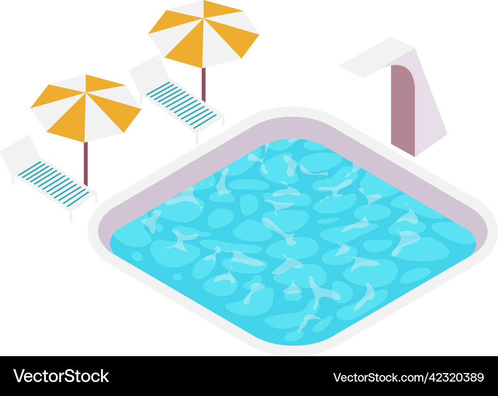 Swimming pool Royalty Free Vector Image - VectorStock