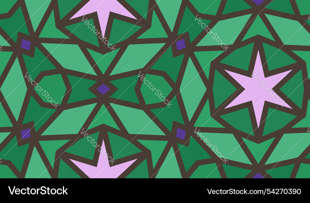 Arabic seamless girih pattern with classic islamic