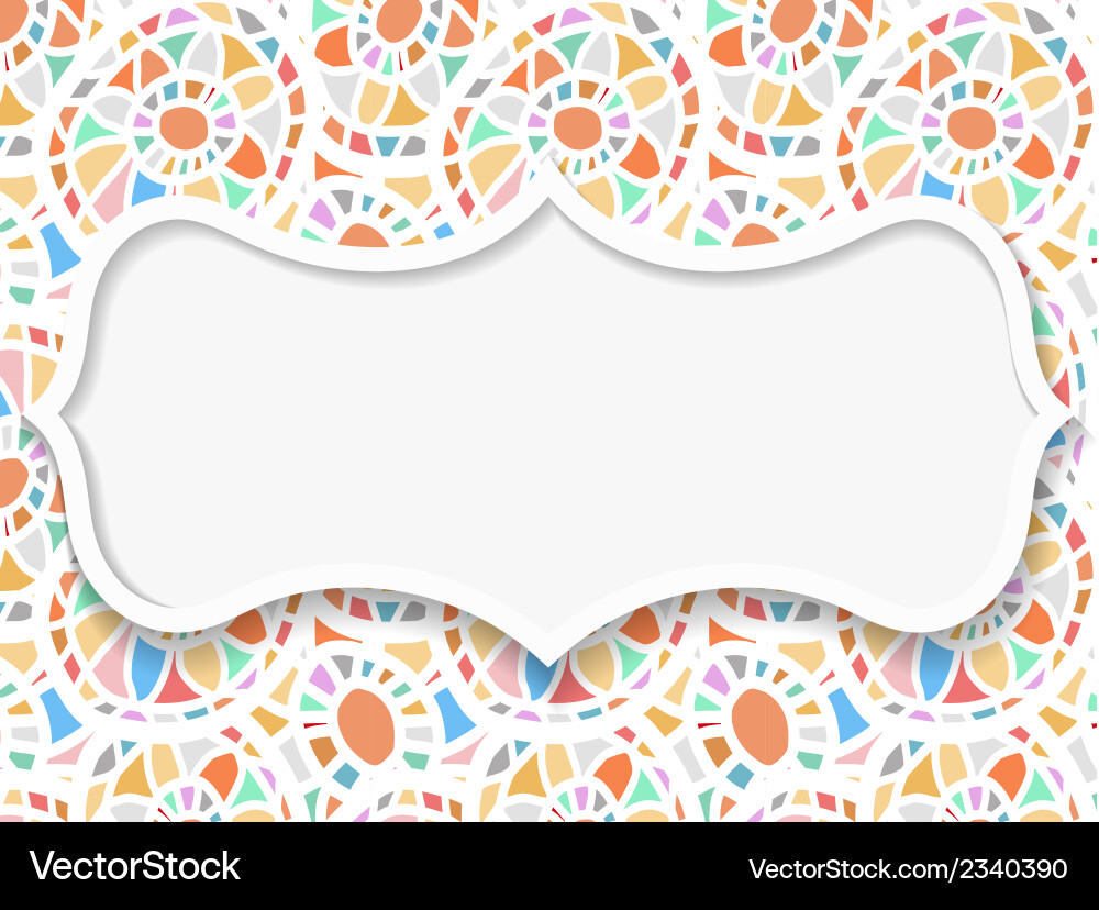 Frame in the indian style Royalty Free Vector Image