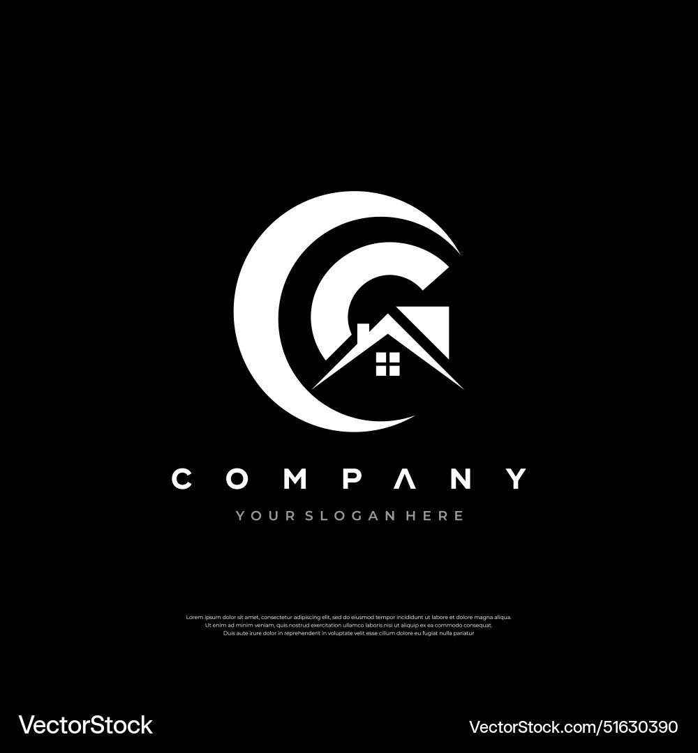 G home logo design and premium templates design Vector Image