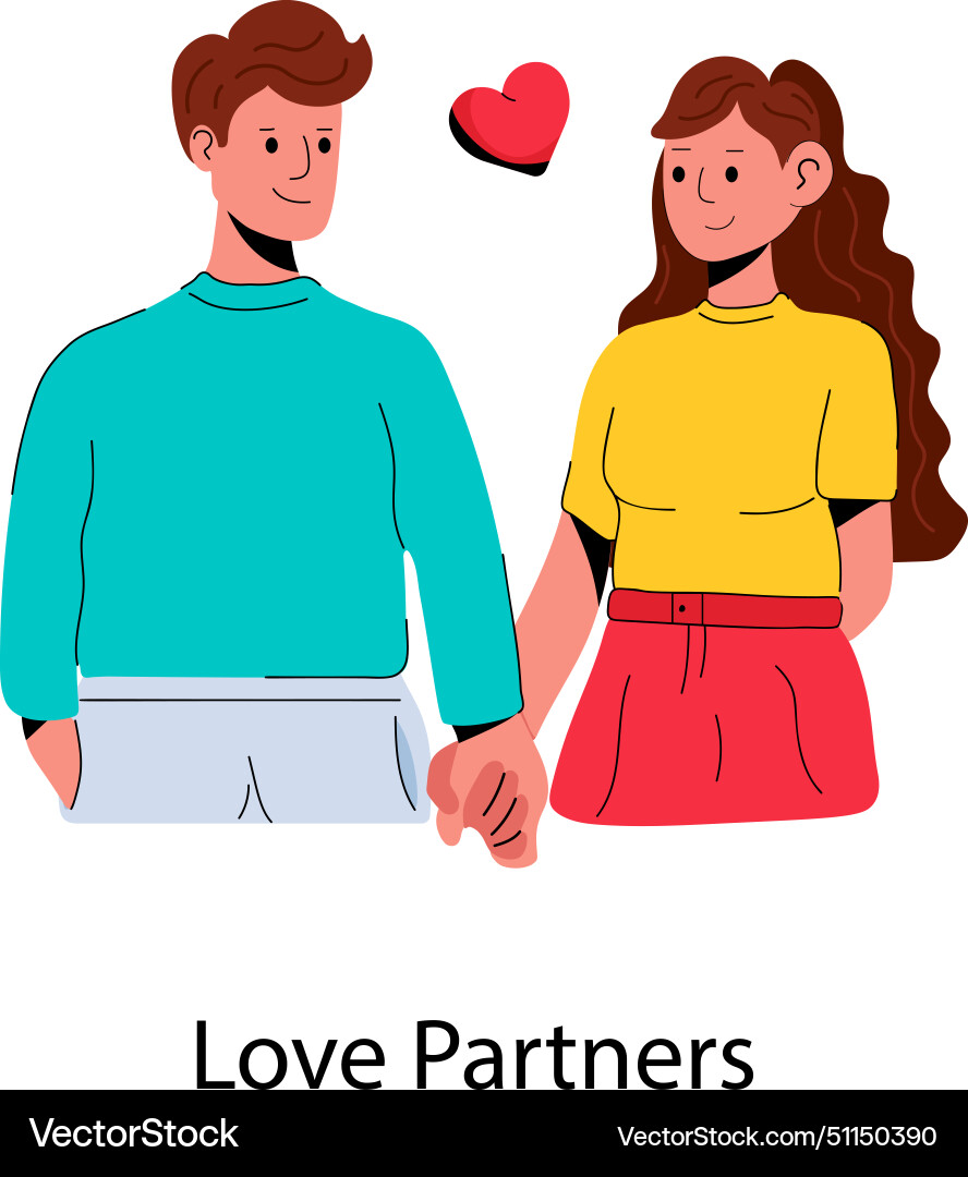 Love partners Royalty Free Vector Image - VectorStock