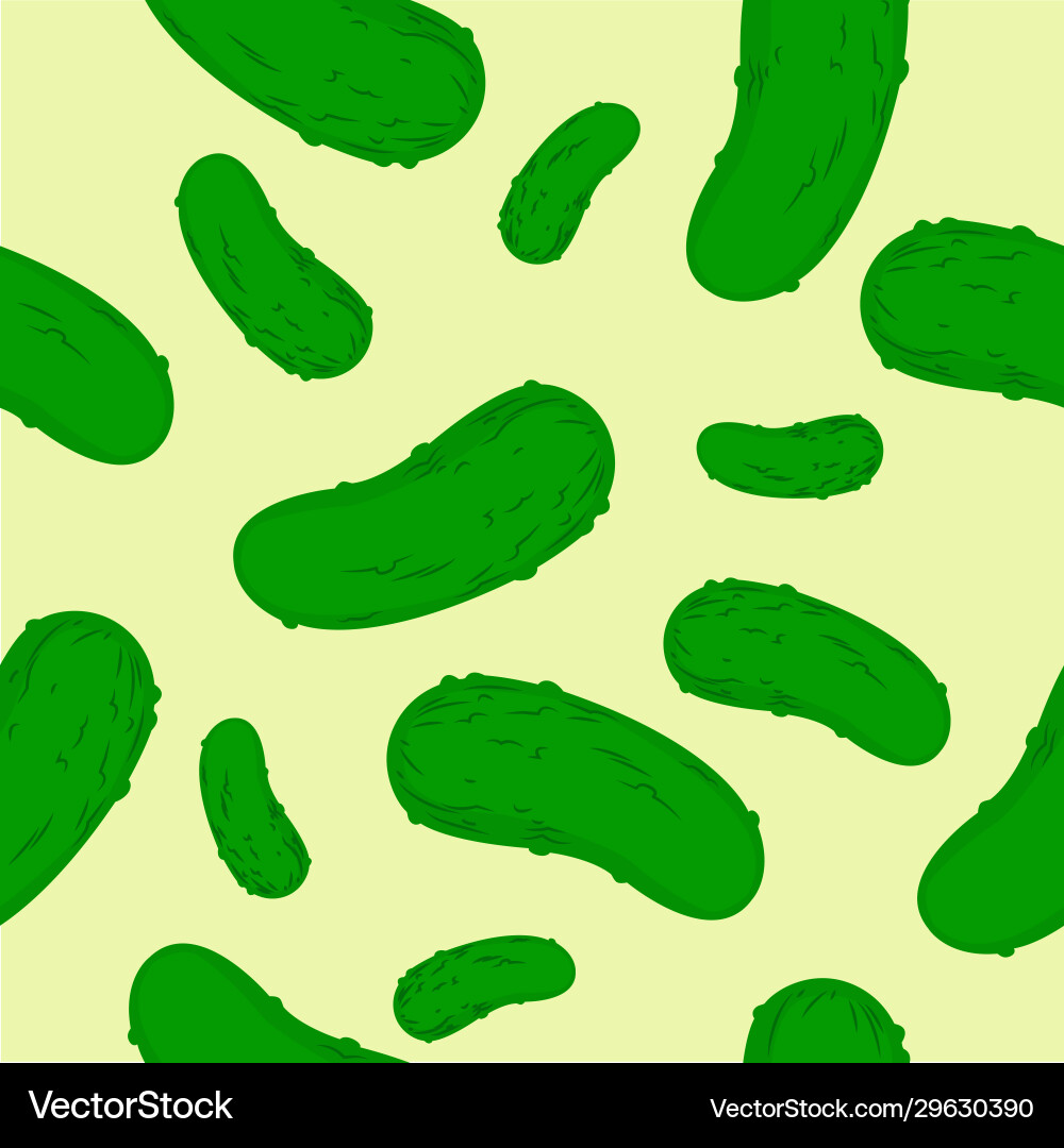 Pickle Pattern - Seamless Royalty Free Vector Image