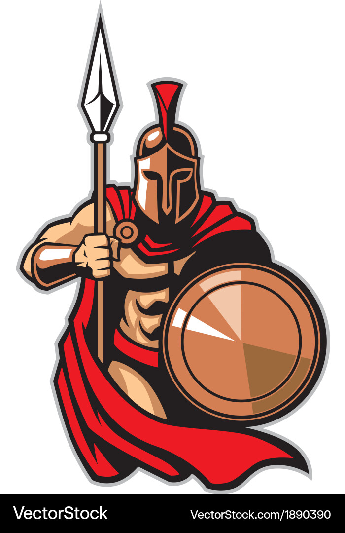Spartan Warrior Royalty Free Vector Image - VectorStock