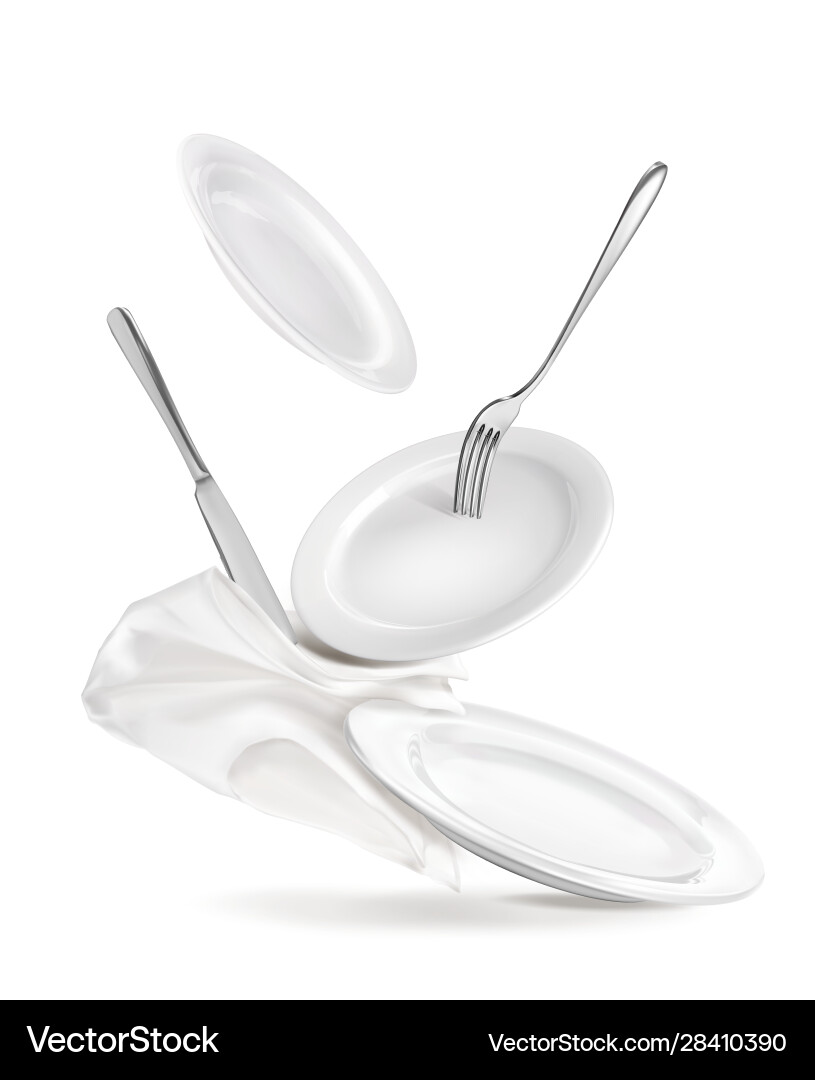 Uo a napkin for table setting Royalty Free Vector Image