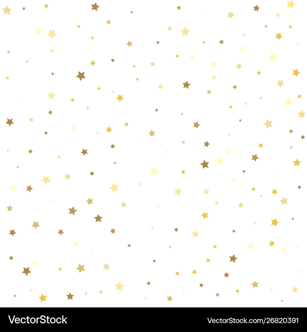 Gold stars premium sparkles stardust background Vector Image