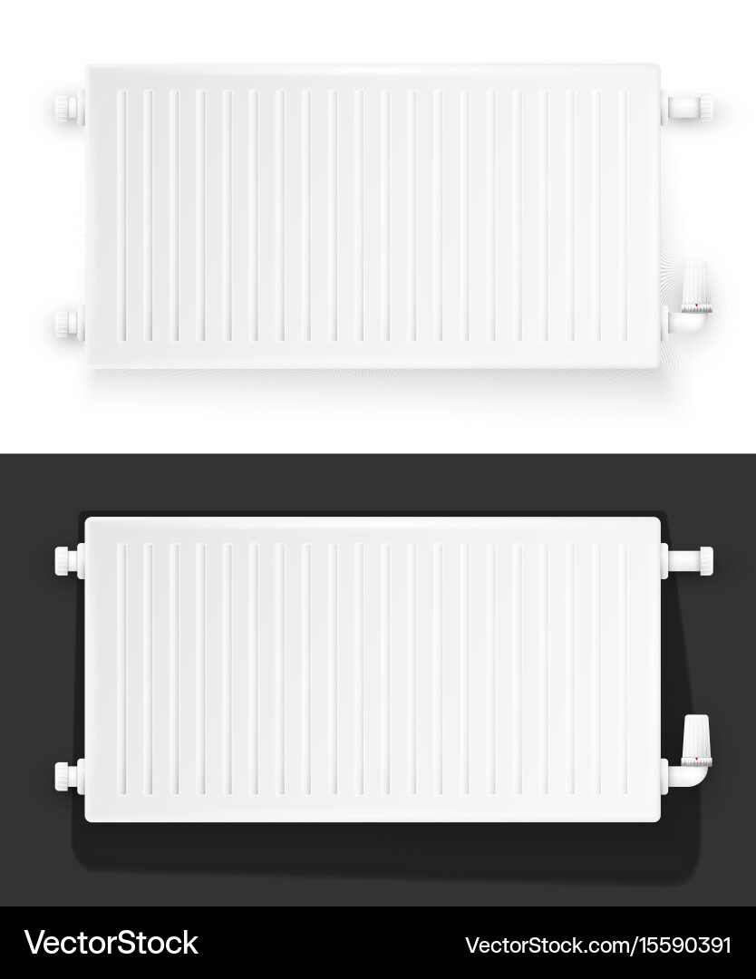 Realistic heating system radiator Royalty Free Vector Image