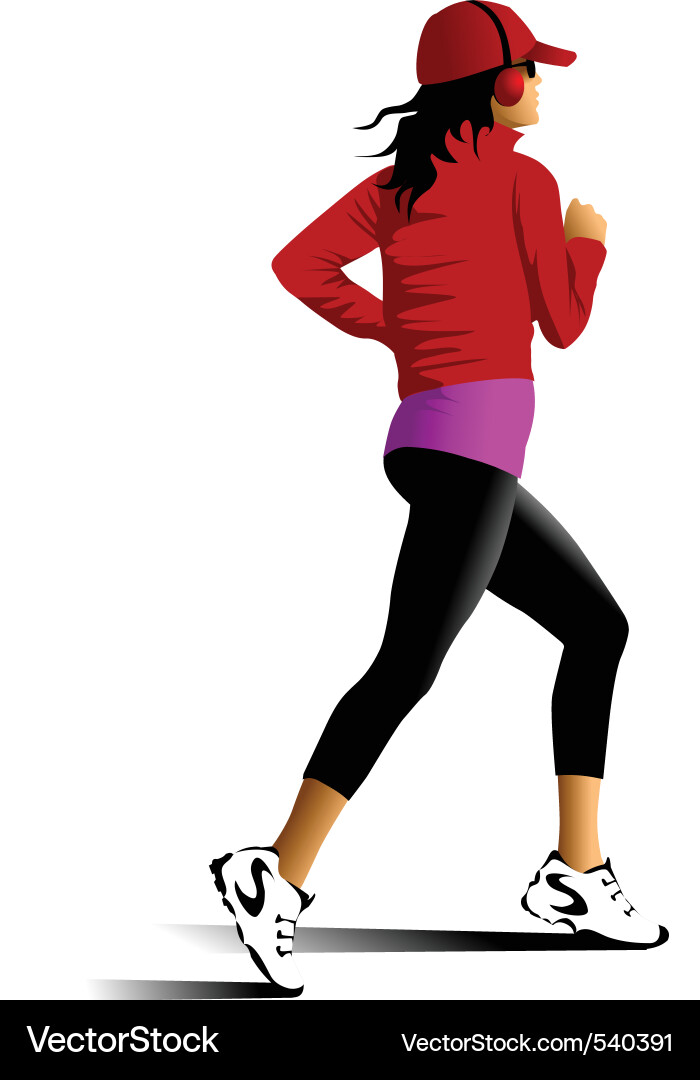 Running Royalty Free Vector Image - VectorStock