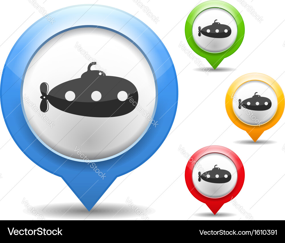 Submarine icon Royalty Free Vector Image - VectorStock