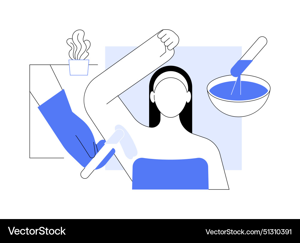 Waxing isolated cartoon Royalty Free Vector Image