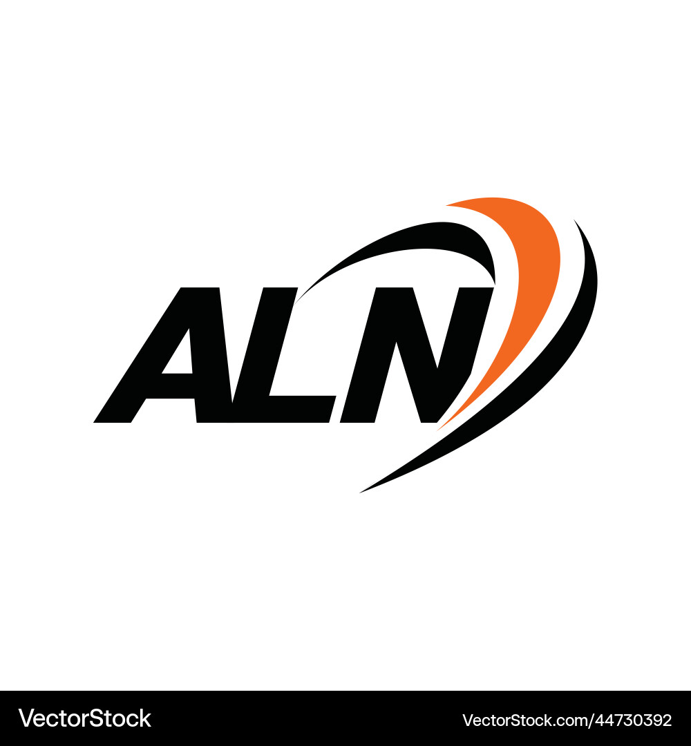 Aln monogram logo Royalty Free Vector Image - VectorStock