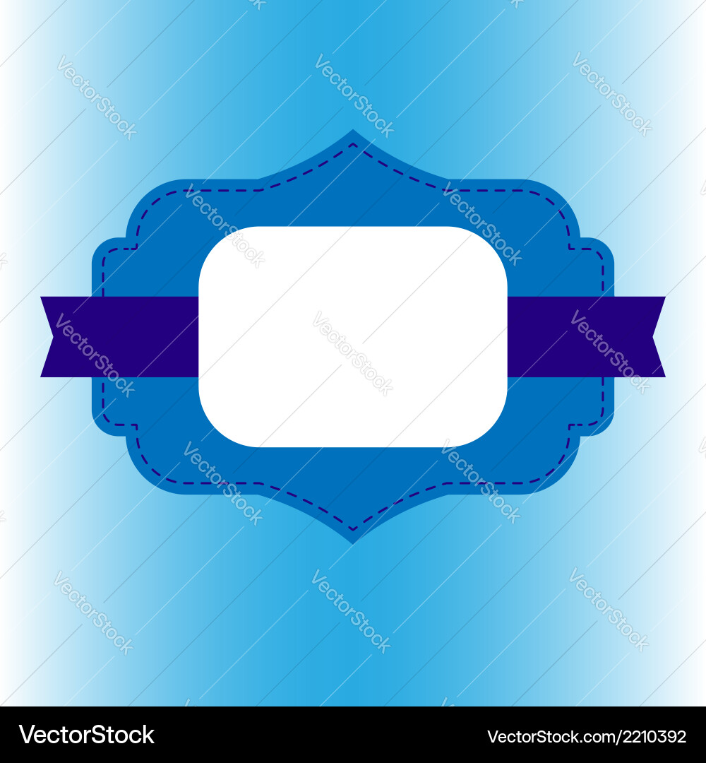 Blue frame Royalty Free Vector Image - VectorStock