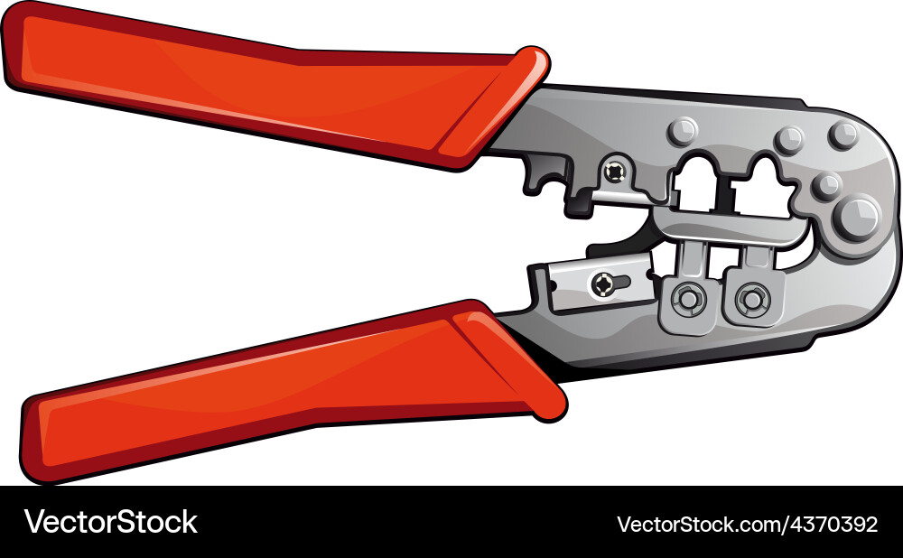 Crimping tool Royalty Free Vector Image - VectorStock