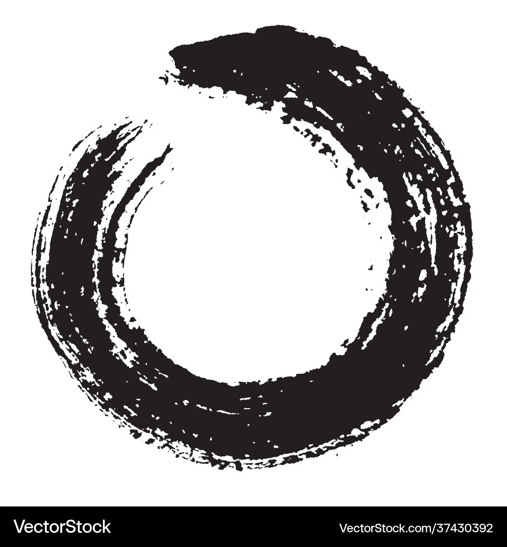 Grunge Swirl Texture Ring Royalty Free Vector Image