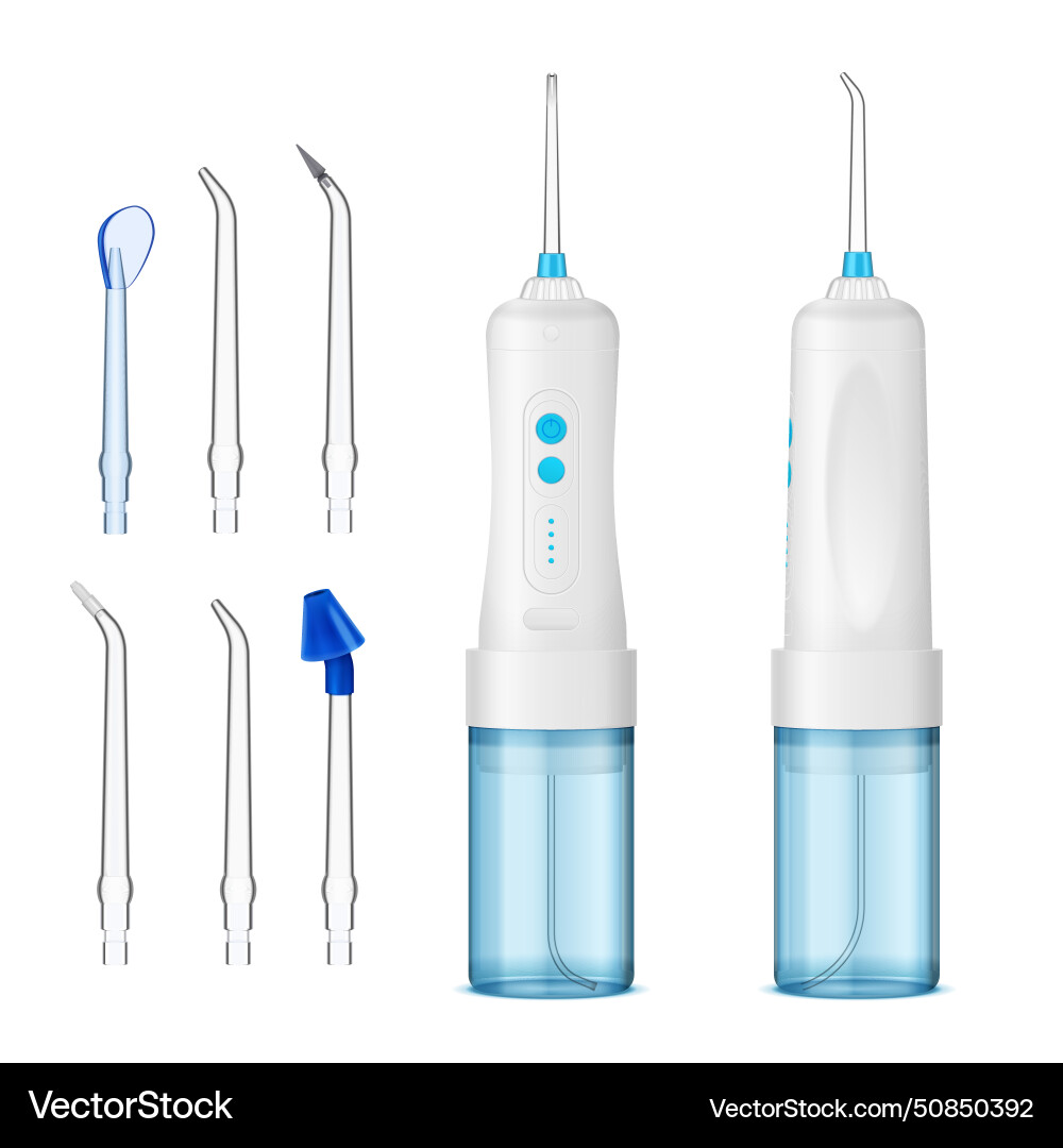 Irrigator realistic set Royalty Free Vector Image