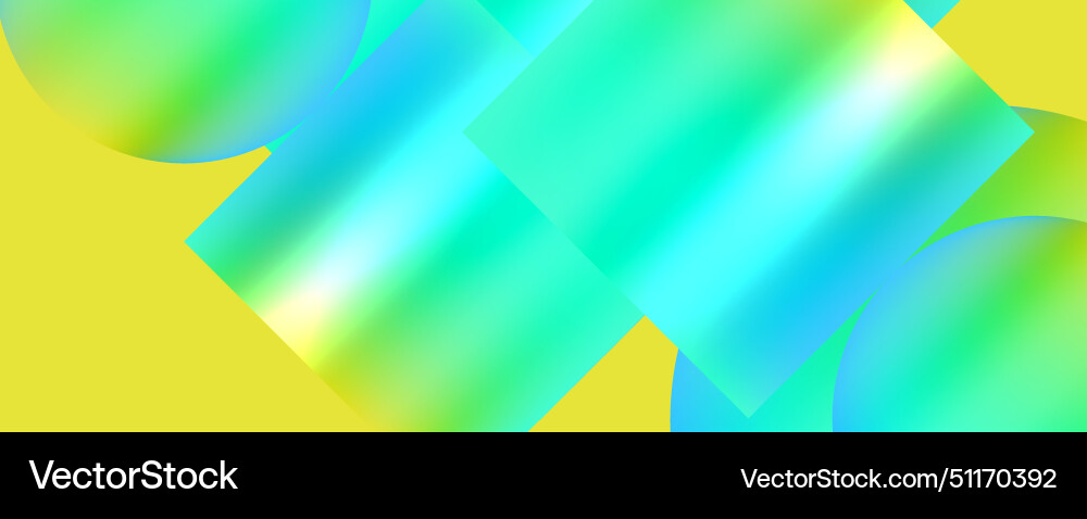 Vibrant blue and green abstract art with hints Vector Image