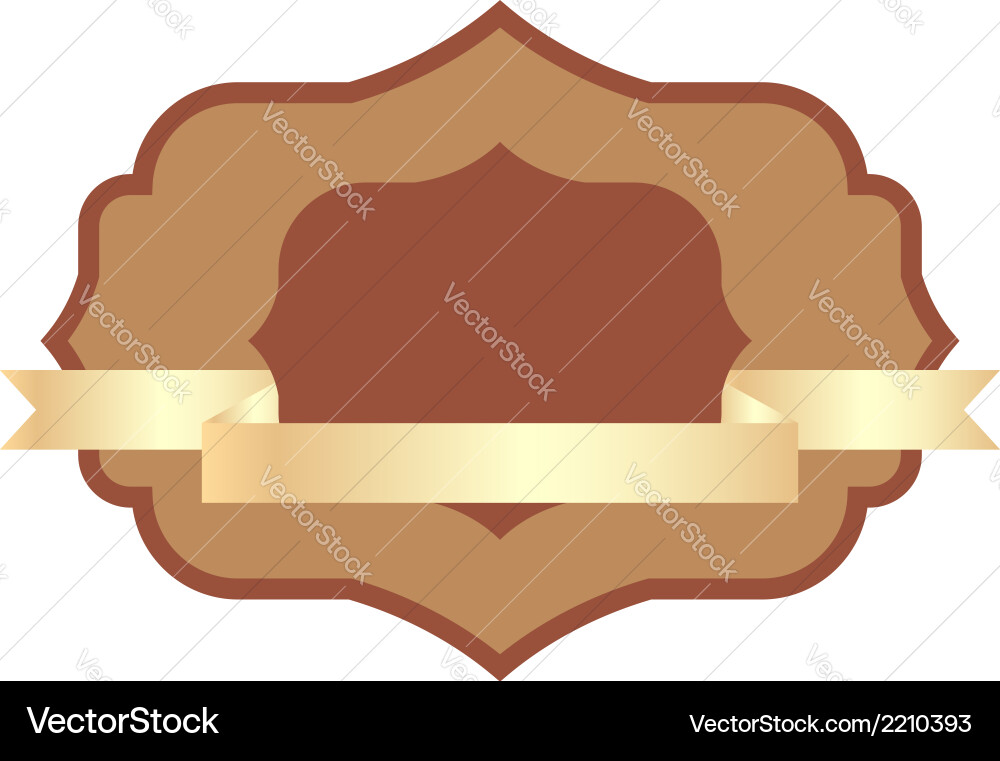 Brown frame Royalty Free Vector Image - VectorStock