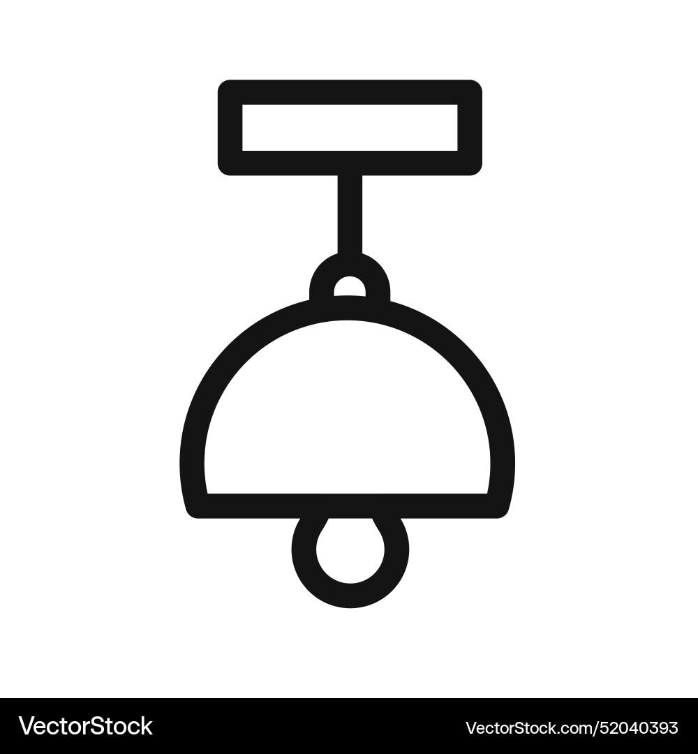 Ceiling spotlight icon black and white sign Vector Image