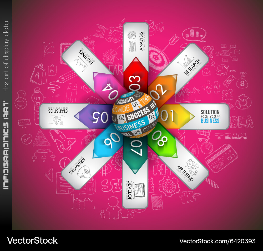 Clean infographic layout template for informations