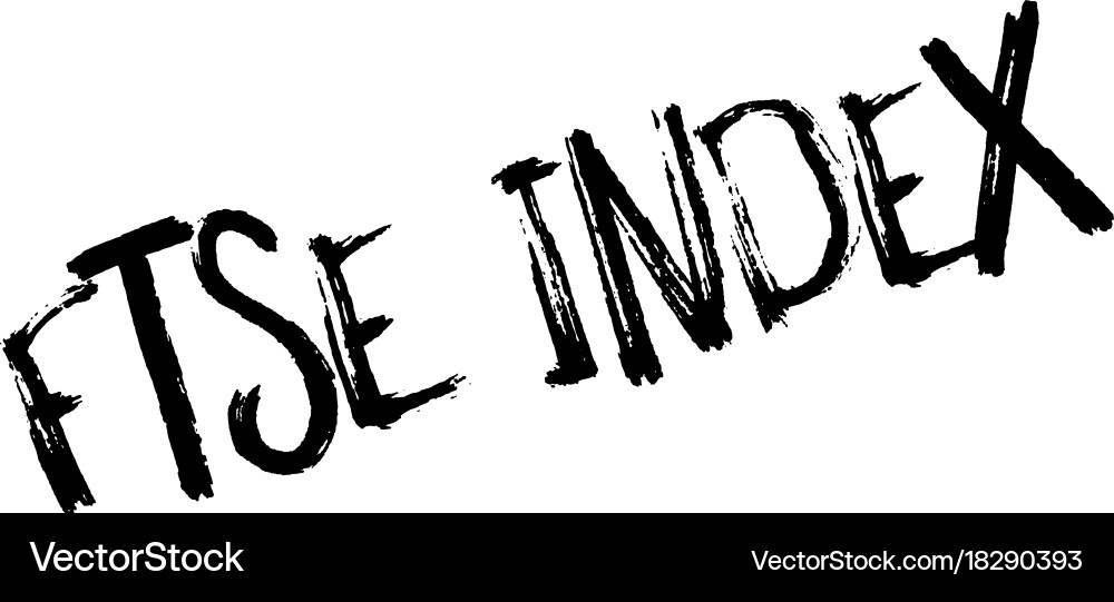 Ftse index rubber stamp Royalty Free Vector Image